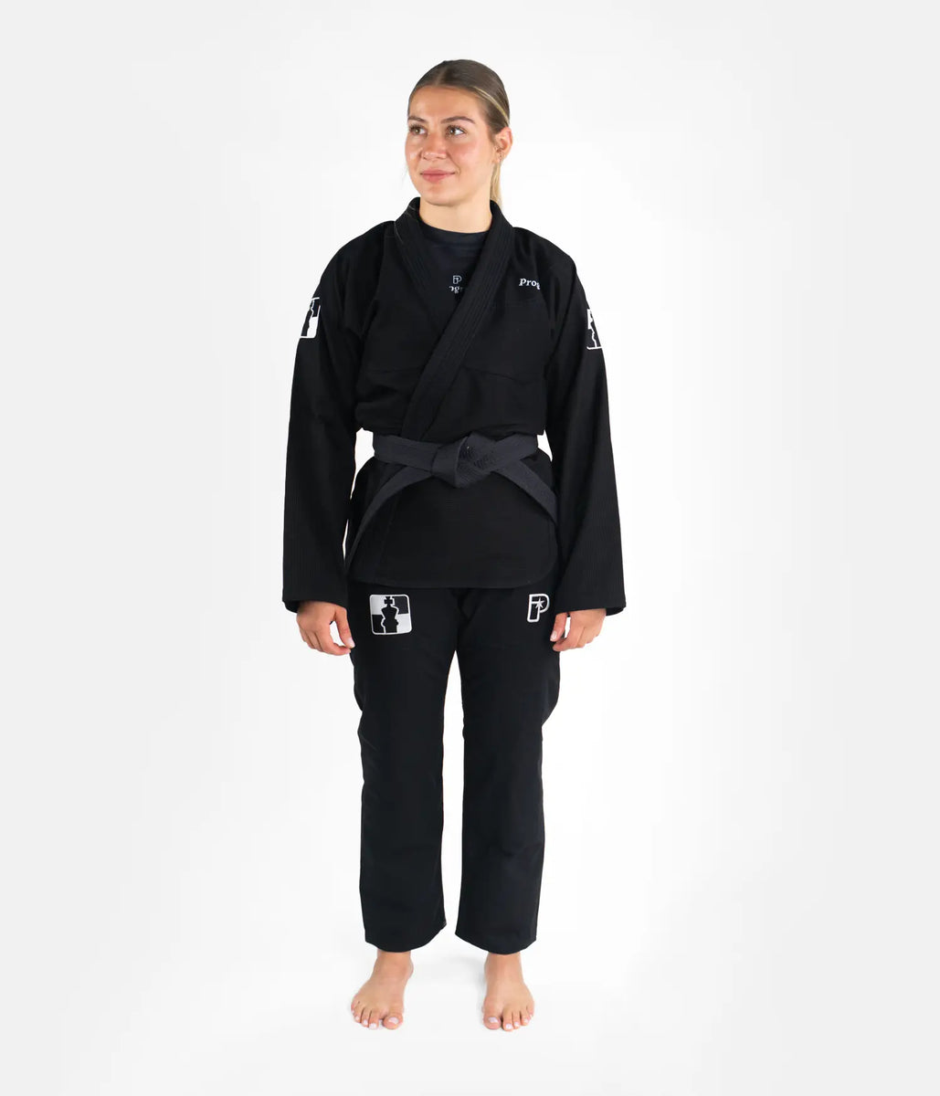 Women's Checkmat Official Gi Black | Progress Jiu Jitsu – Progress Jiu ...