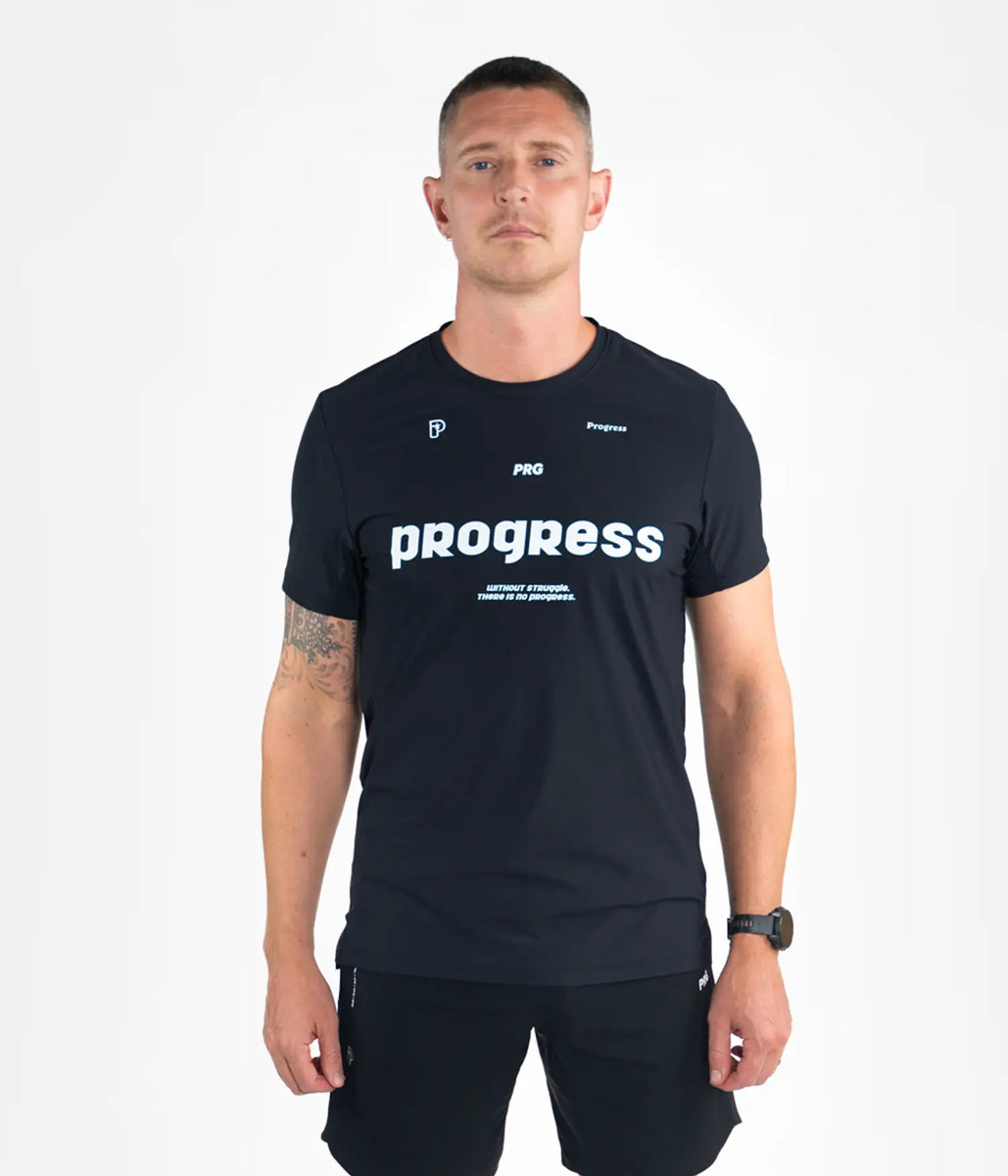 PRG Vital Technical Tee Black | Progress Jiu Jitsu – Progress Jiu Jitsu UK